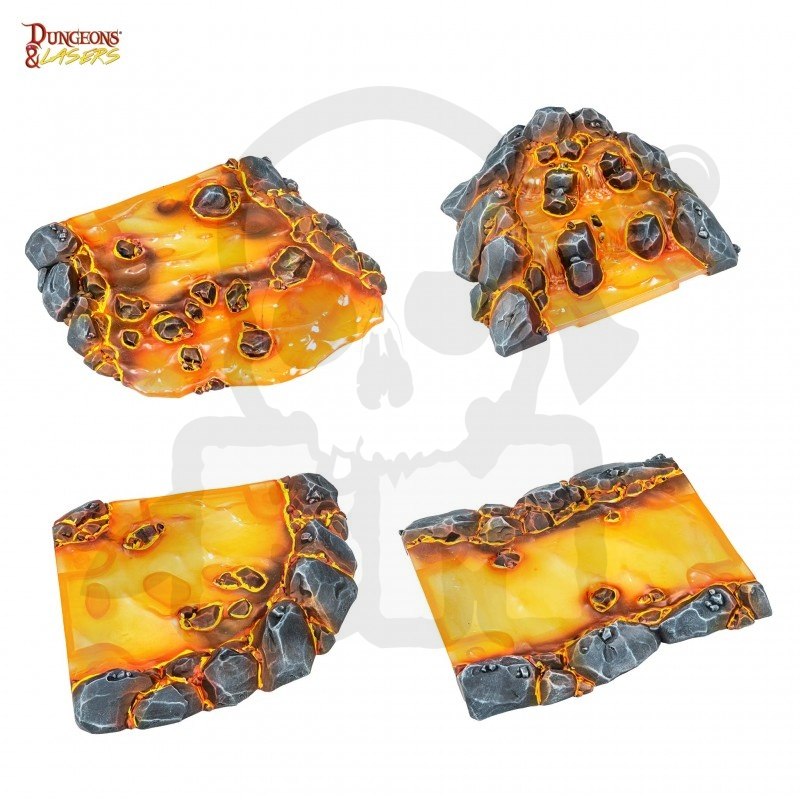 Battle-Models > Modular lava - rzeki lawy Dungeons & Lasers